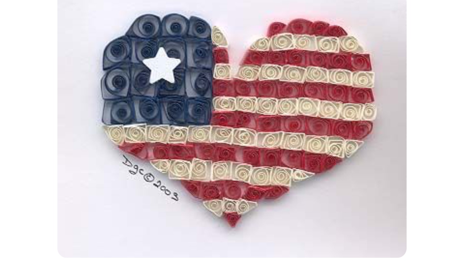 4th of July Paper Quilling Art – The Red Wagon